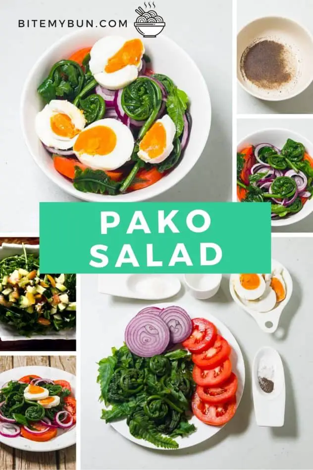 Receta de ensalada Pako (Paco): Helecho Fiddlehead delicioso y saludable