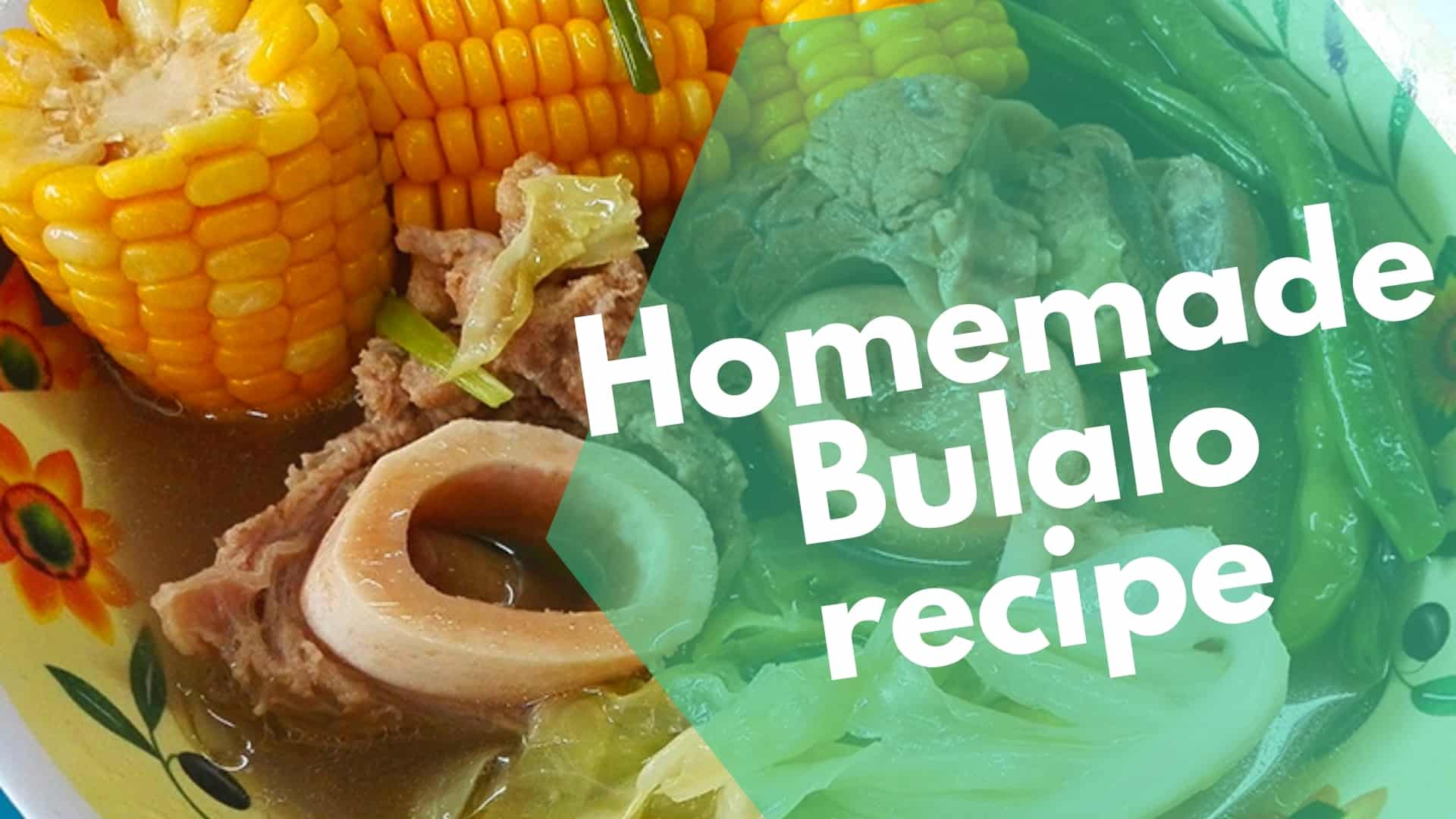 Filipino Bulalo Batangas Recipe with beef shank and cabbage