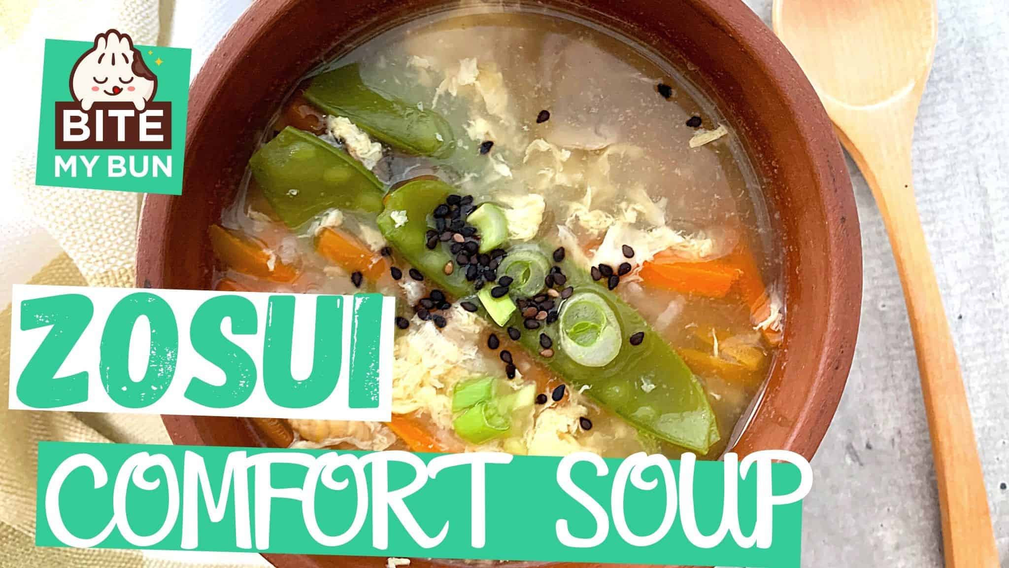 Nourriture réconfortante qui vous comblera: soupe de riz japonaise Zosui
